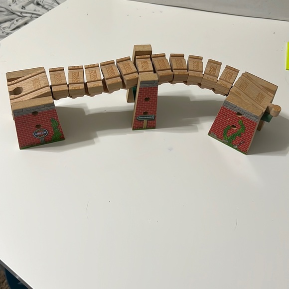 Mattel | Toys | Thomas Friends Wooden Railway Wacky Bridge | Poshmark